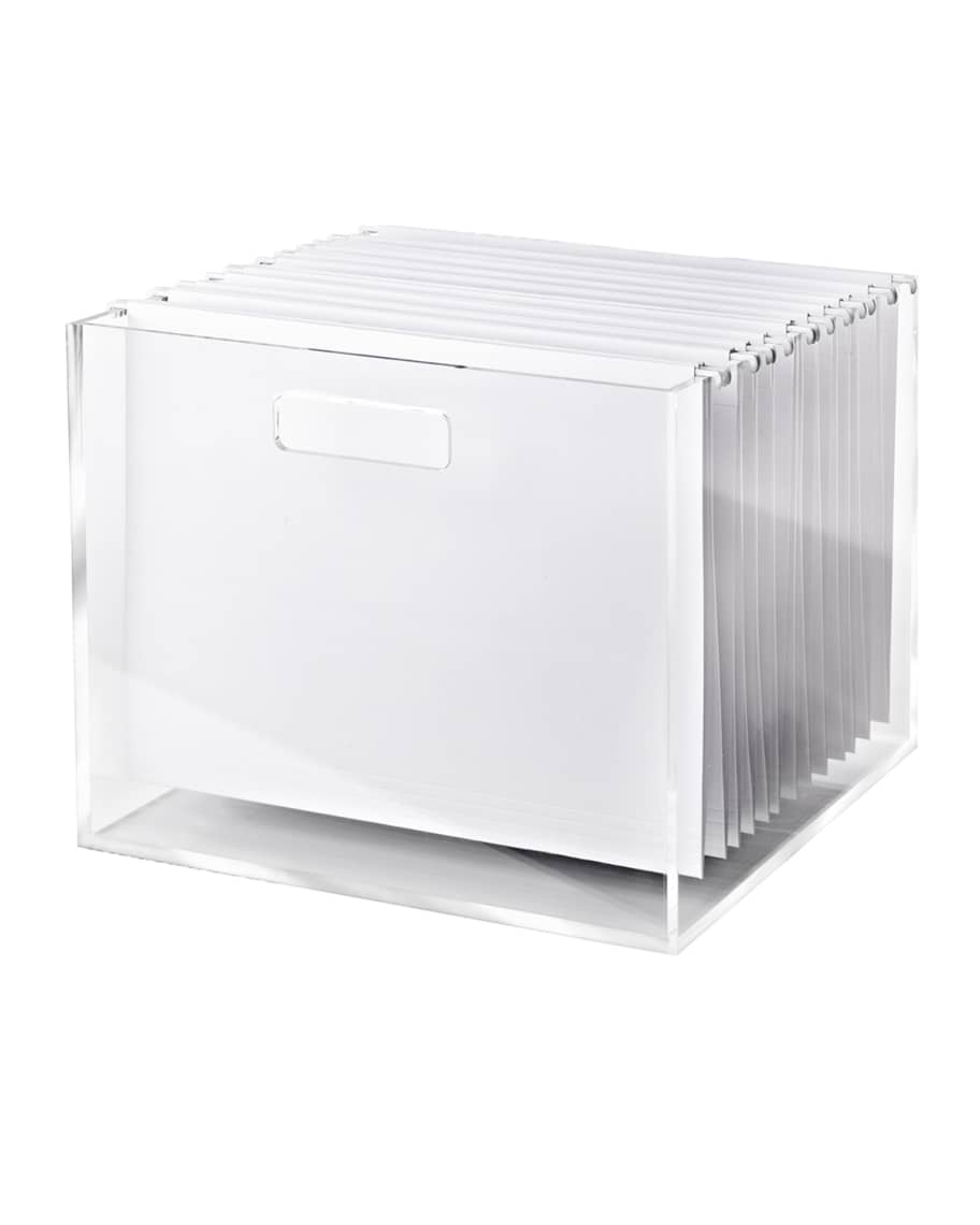 russell+hazel Acrylic File Box | Horchow