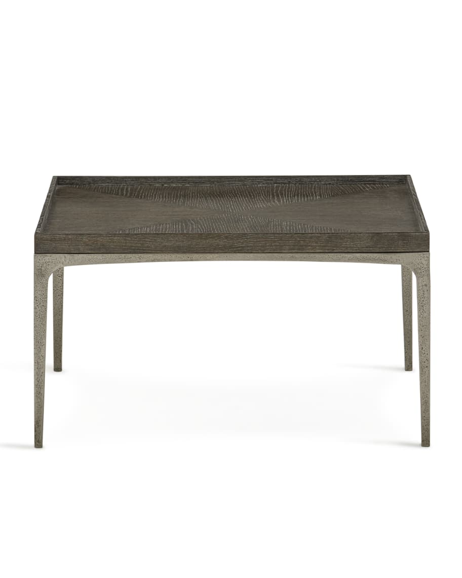 Bernhardt Interiors Strata Cerused Charcoal Square Coffee Table | Horchow