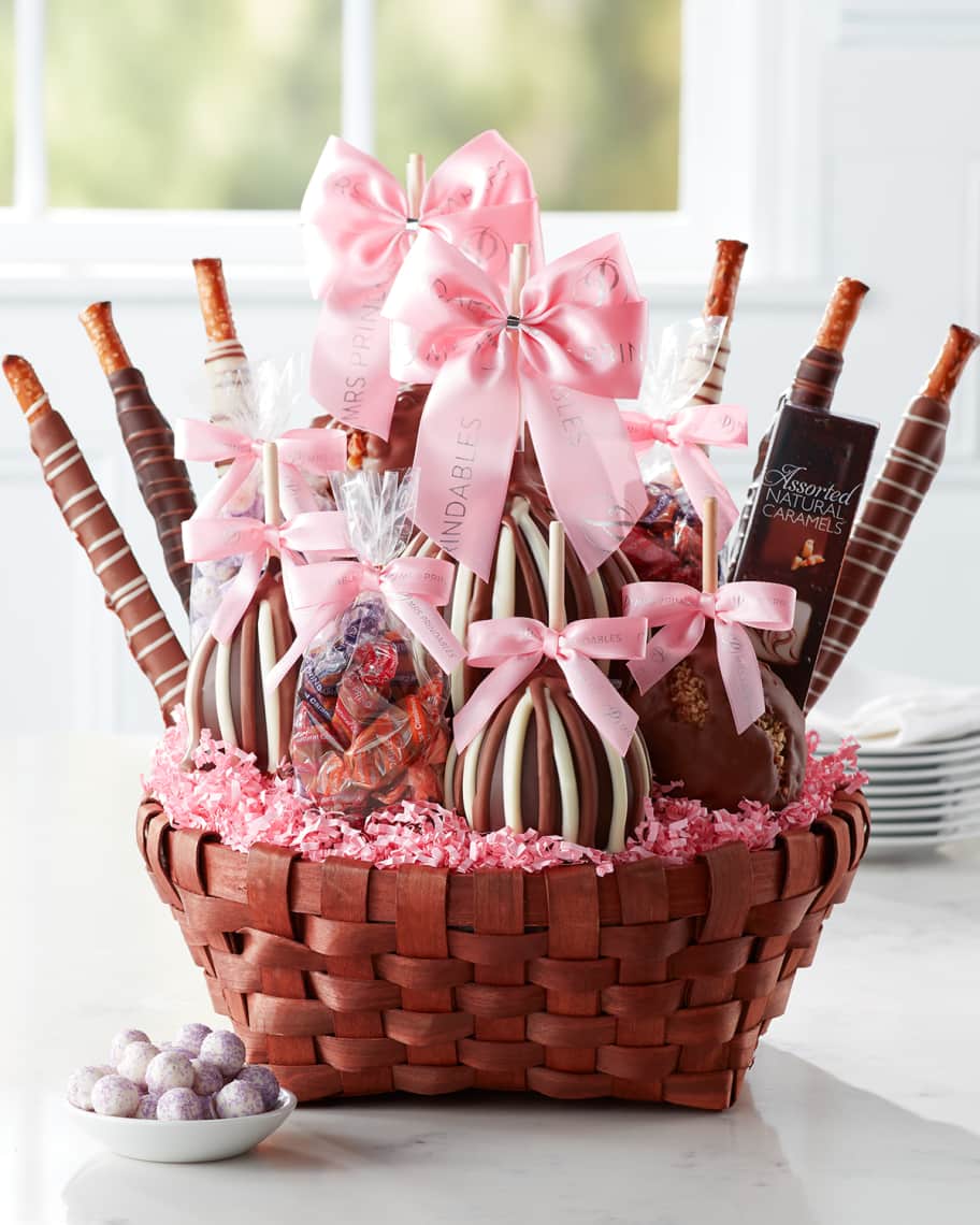 Mrs Prindable's Premium Spring Caramel Apple Gift Basket | Horchow