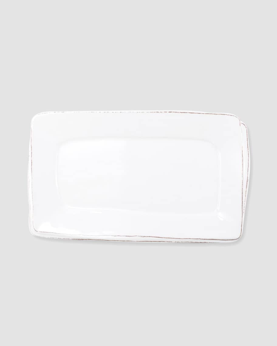 Vietri Melamine Lastra Rectangular Platter, White | Horchow