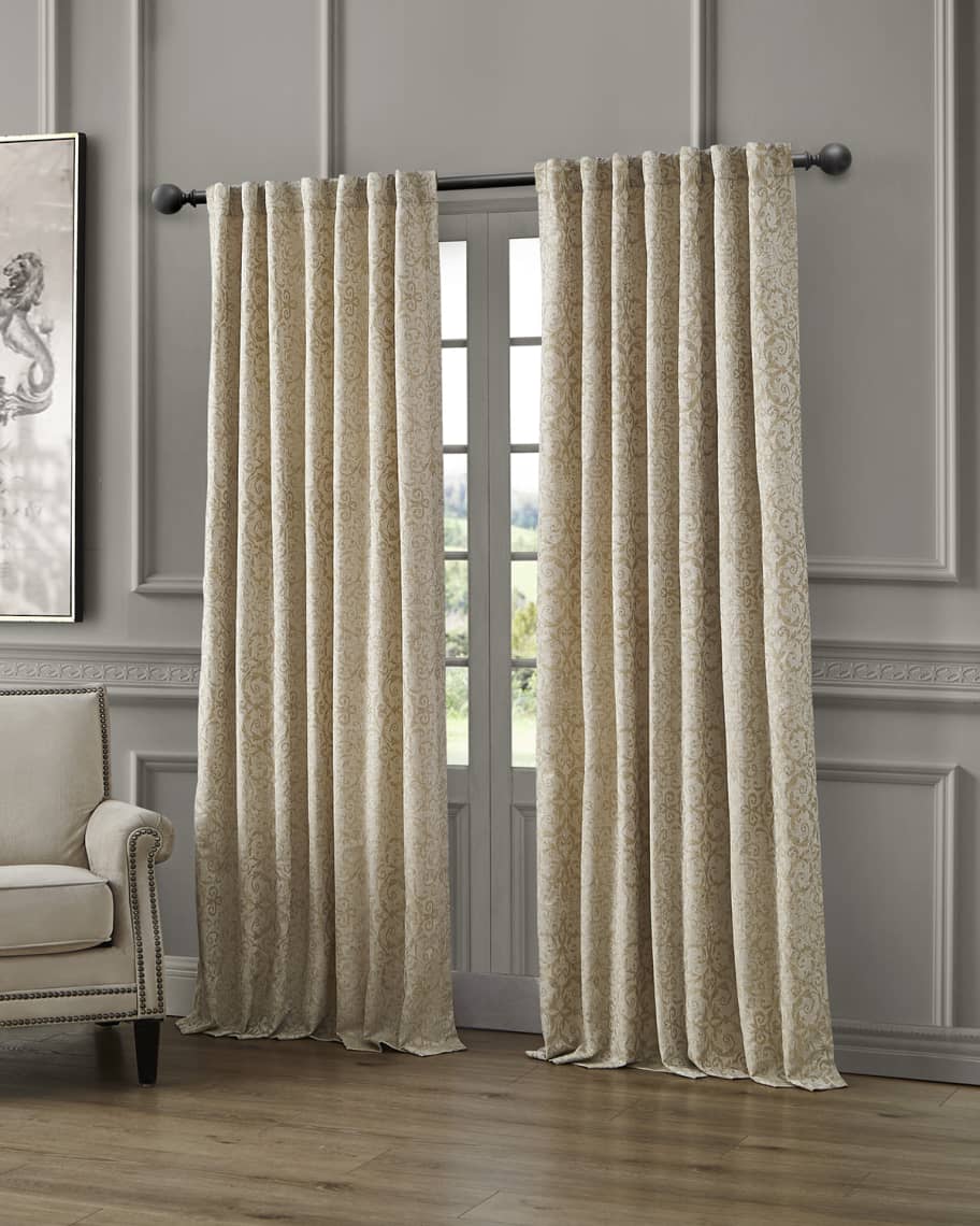 Waterford Renly Back Tab Curtain Panel, 108" | Horchow
