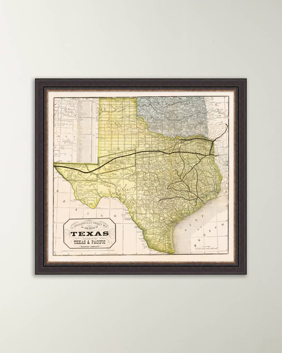 Map of Texas | Horchow