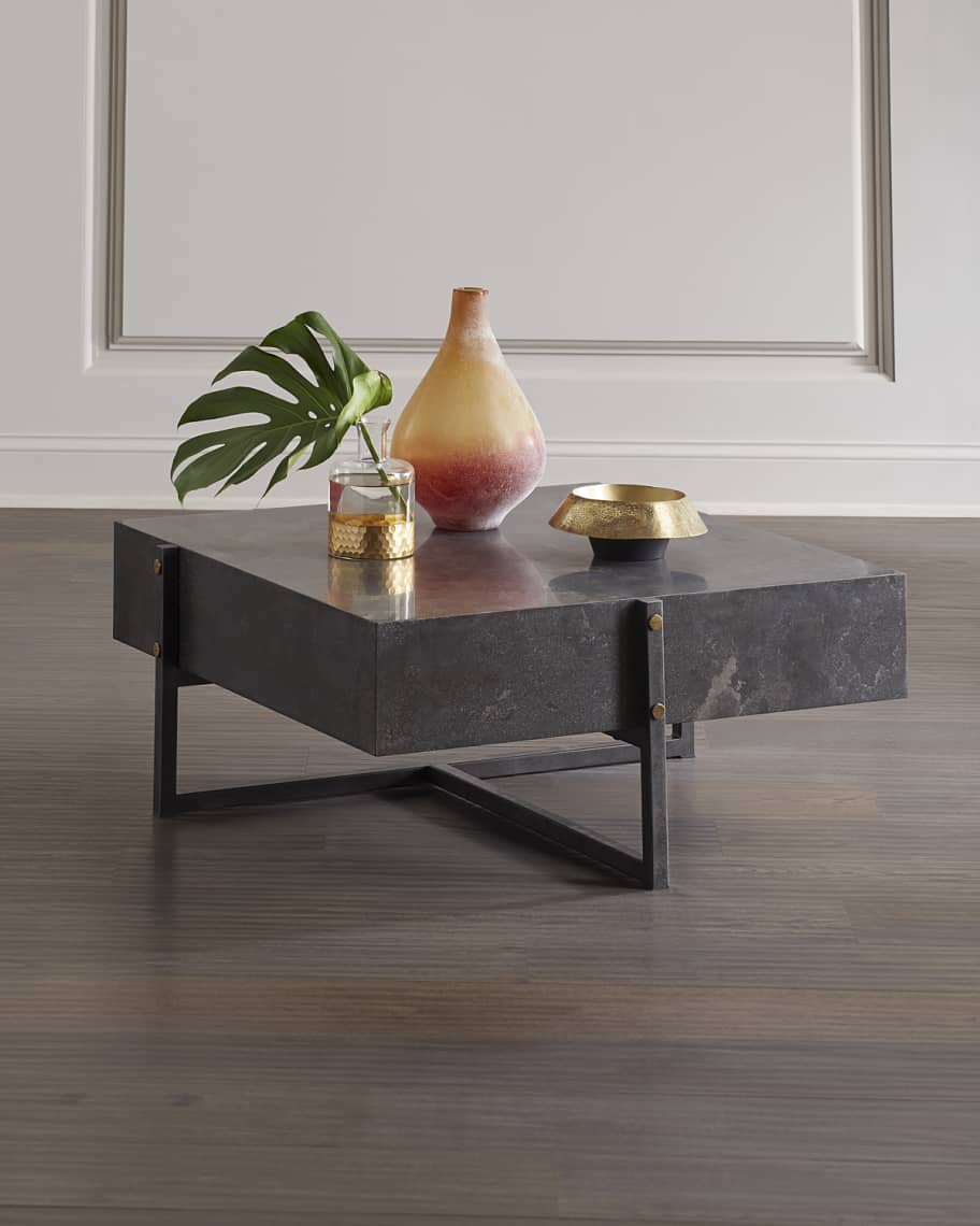 Four Hands Isabella Blue Stone Coffee Table | Horchow