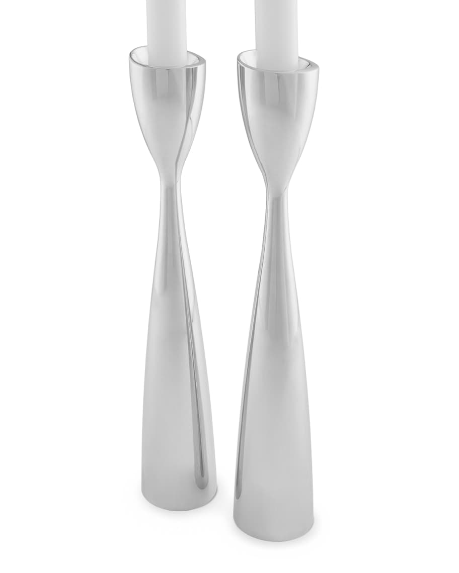 Nambe Vida Candlesticks from The Nambe Archives | Horchow