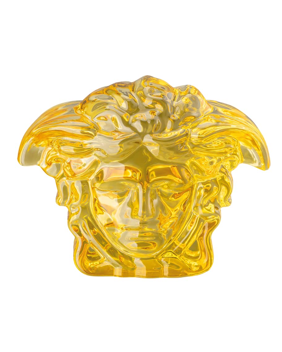 Versace Amber Medusa Paperweight | Horchow