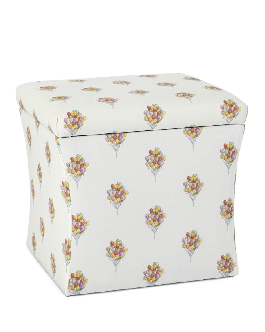 Cloth & Company x Gray Malin Balloon Bouquet Storage Ottoman