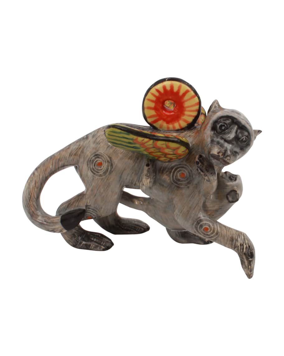 Ardmore Ceramic Art Monkey Ornament | Horchow