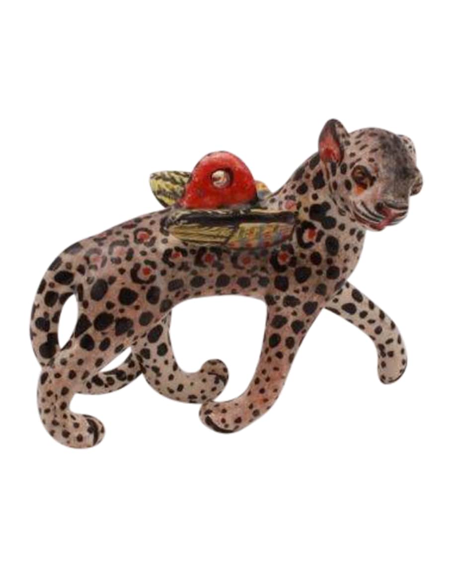 Ardmore Ceramic Art Leopard Ornament | Horchow