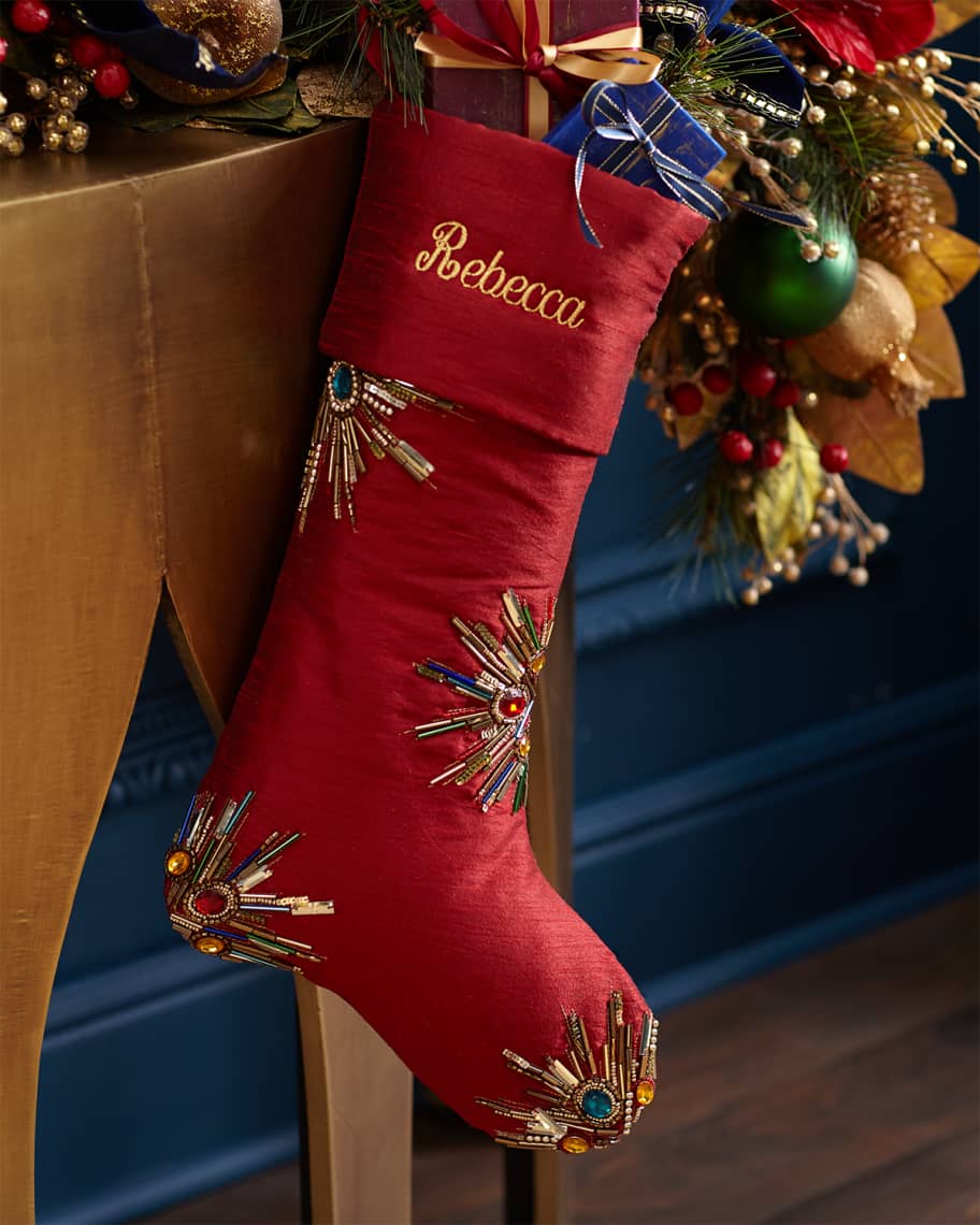 Exclusive Spiritual Stocking with Plain Cuff, Personalized | Horchow
