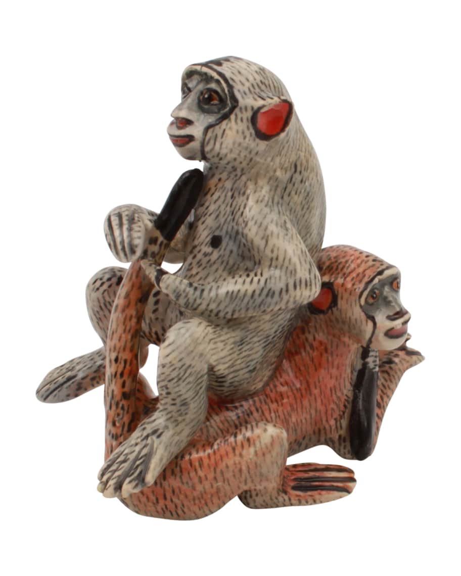 Ardmore Ceramic Art Monkey Sculpture | Horchow