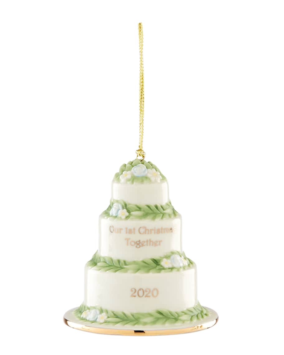 Lenox 2020 Our 1st Christmas Together Cake Ornament | Horchow