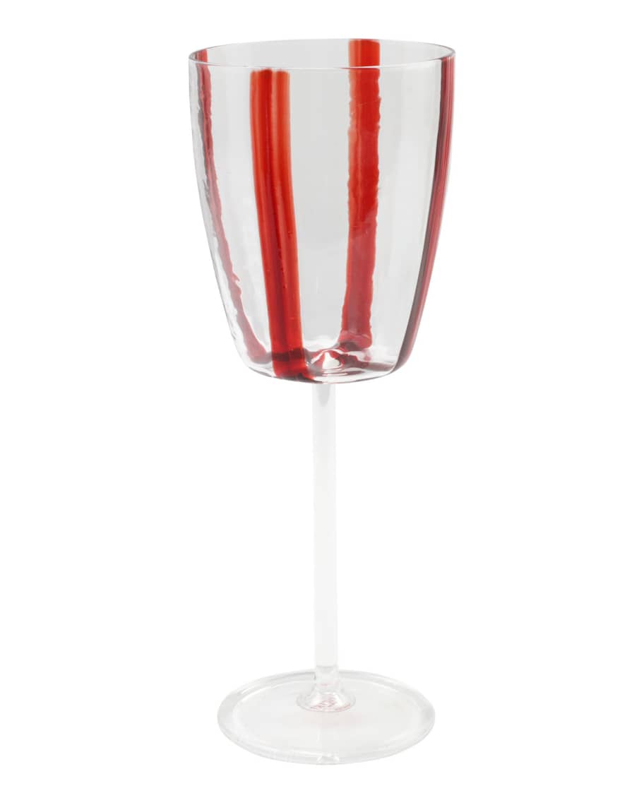 Vietri Stripe Red Wine Glass | Horchow