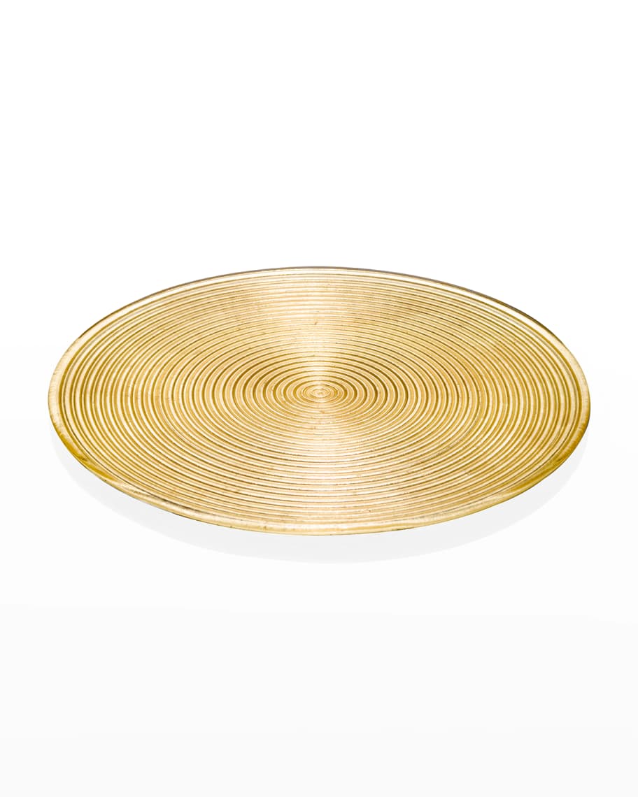 IVV Vertigo Golden Show Plate | Horchow