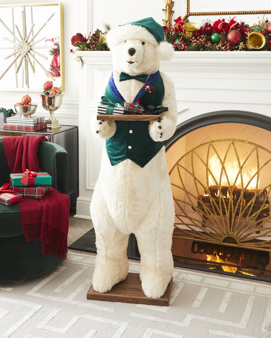 Ditz Designs By The Hen House Jingle Polar Bear Butler, 58" | Horchow