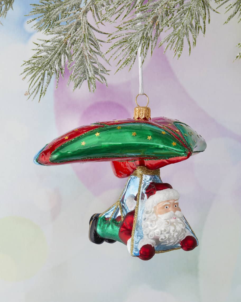 Neiman Marcus Hang Gliding Santa Christmas Ornament | Horchow