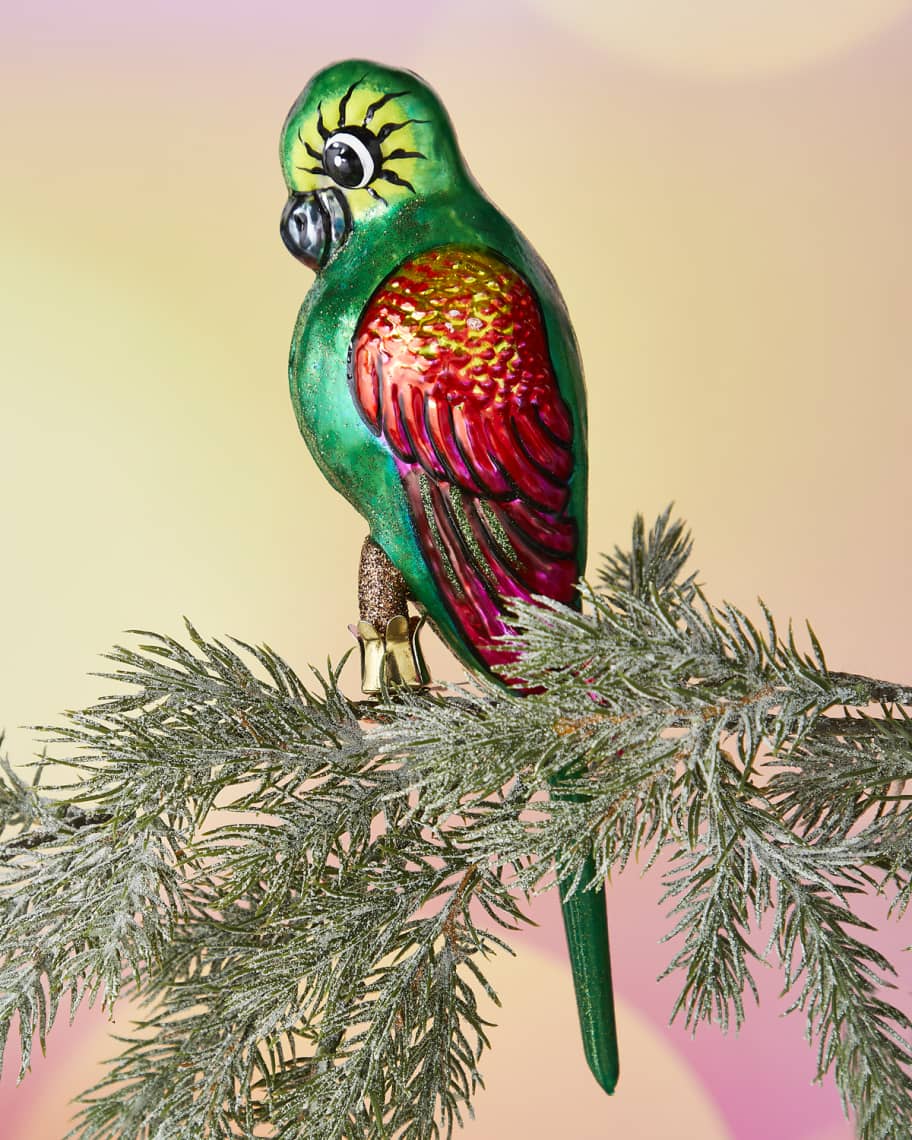 Neiman Marcus Parrot Clip-On Christmas Ornament | Horchow
