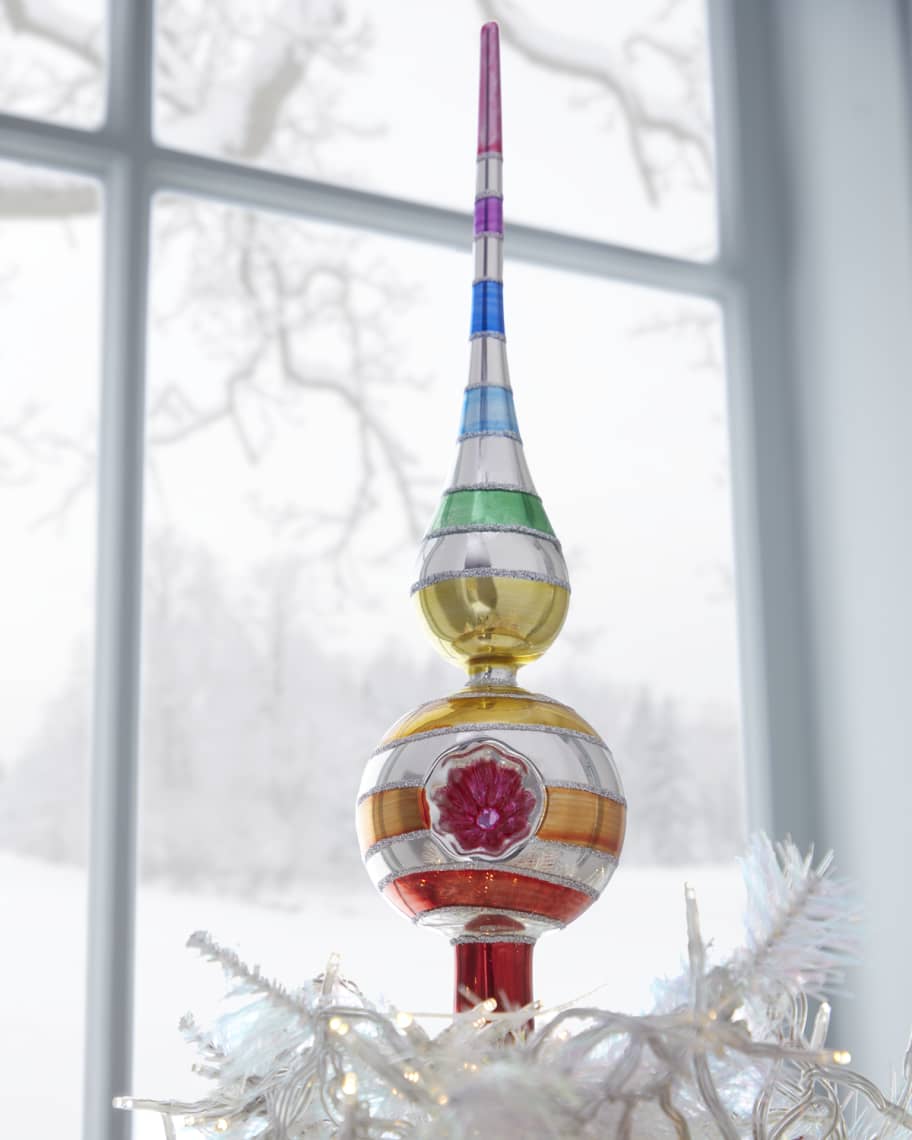 Cody Foster & Co Spectrum Striped Tree Topper | Horchow