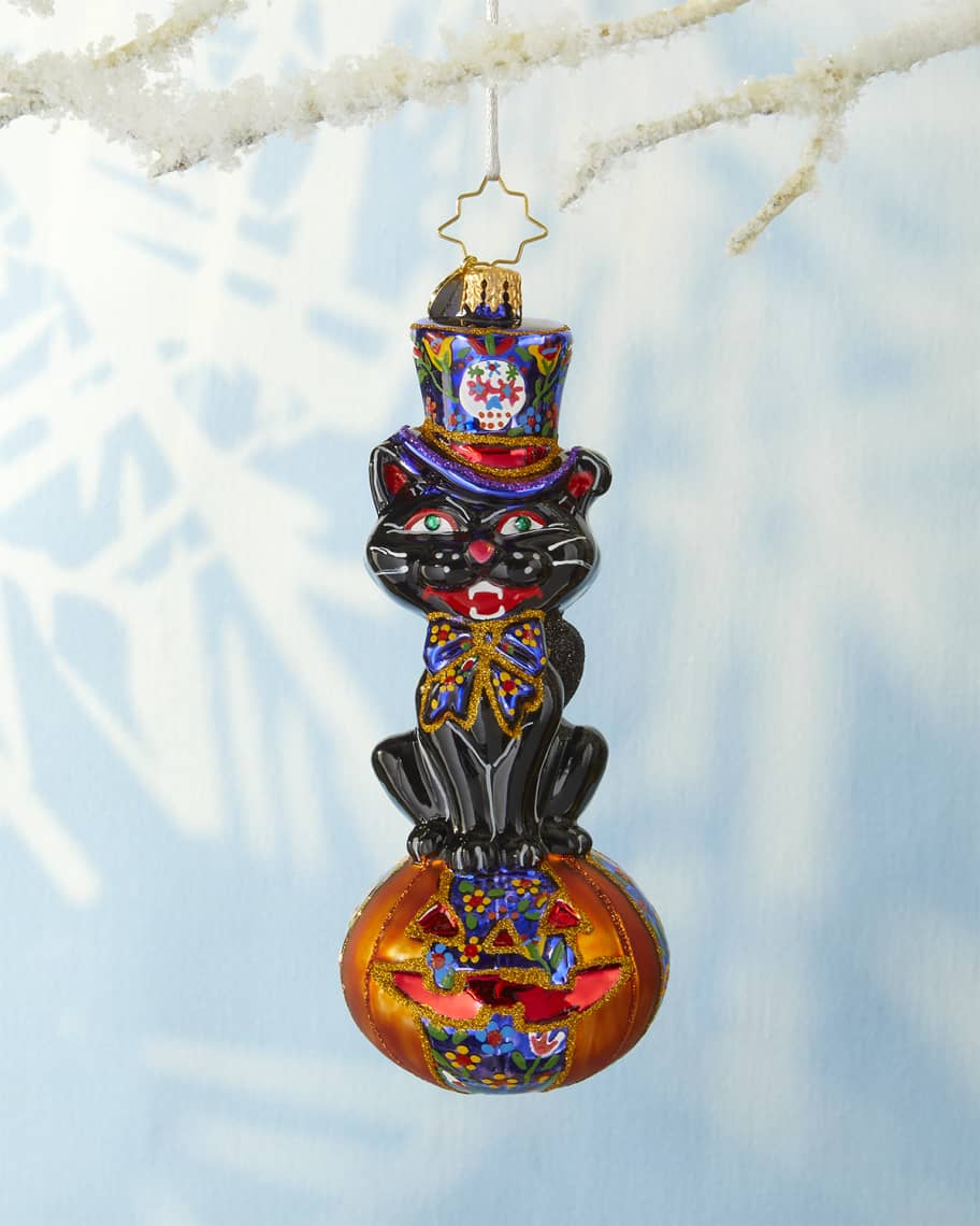 Christopher Radko Black Cat Magic Ornament | Horchow