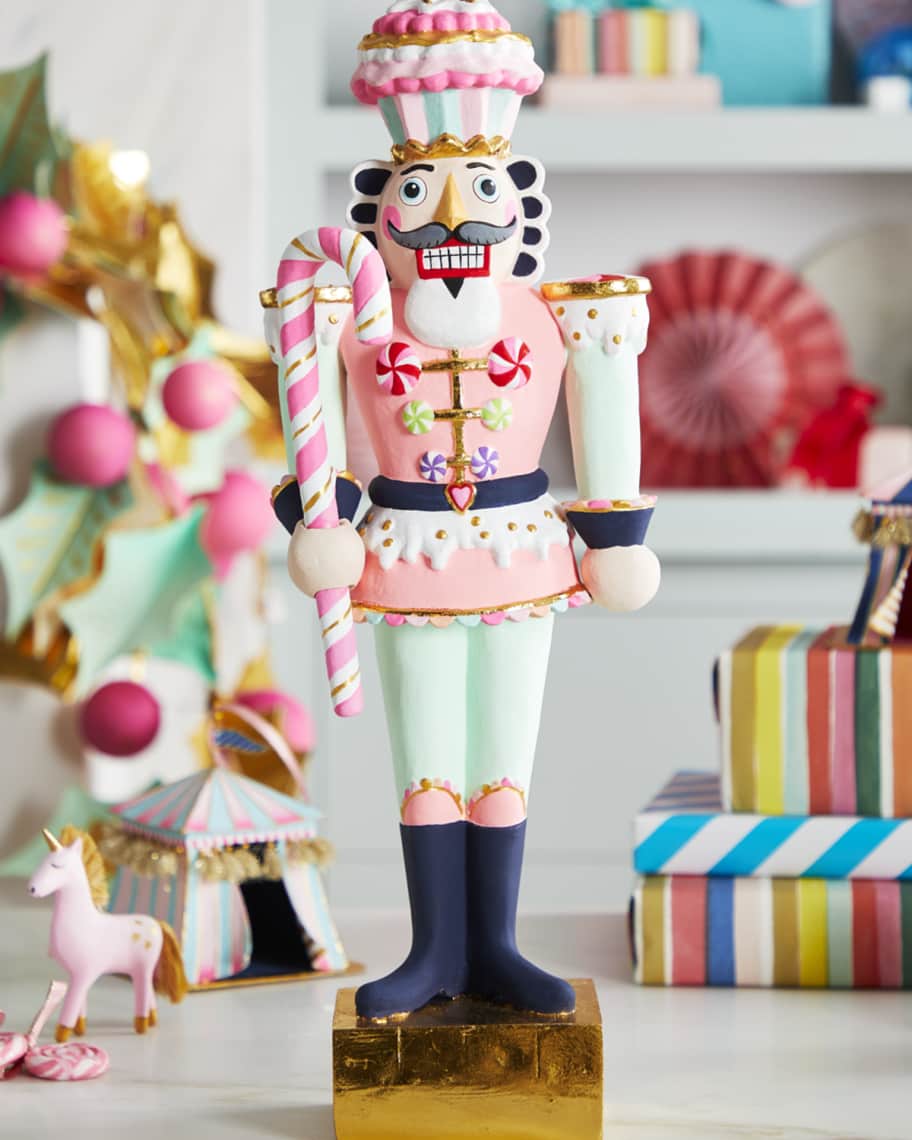 Glitterville Gold Colonel Cupcake Figure | Horchow