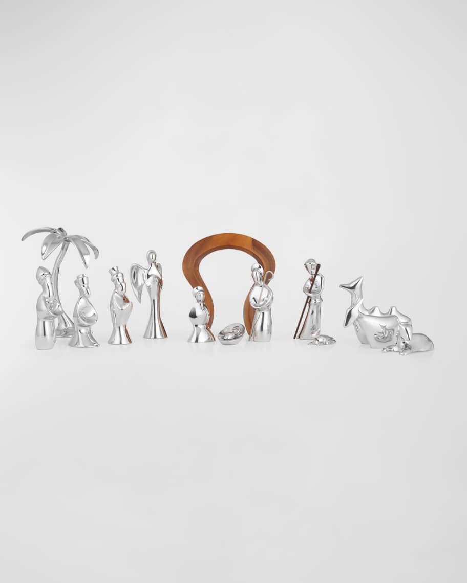 Nambe Nambé 14 Piece Mini Holiday Nativity Set | Horchow