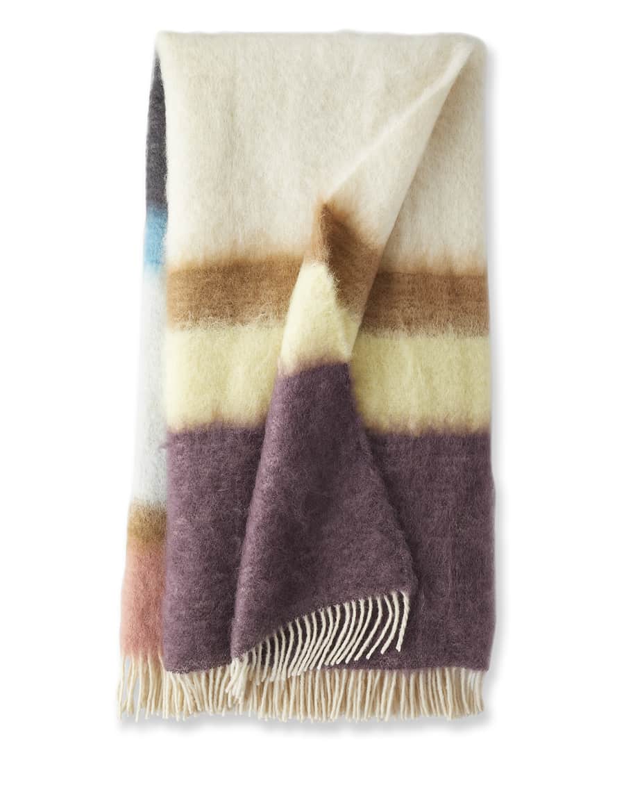 Mantas Ezcaray Matisse Striped Throw Blanket | Horchow