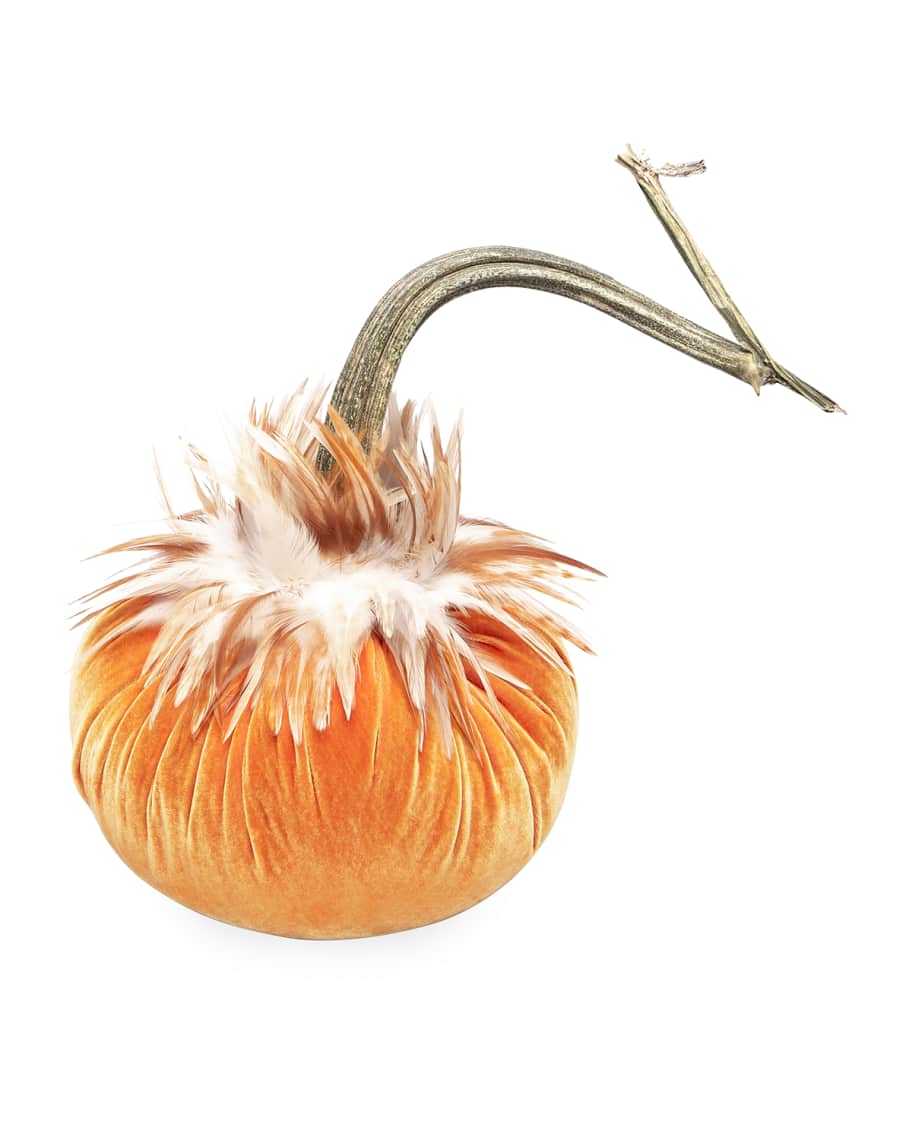Hot Skwash Jumbo Junior Feather Pumpkin | Horchow