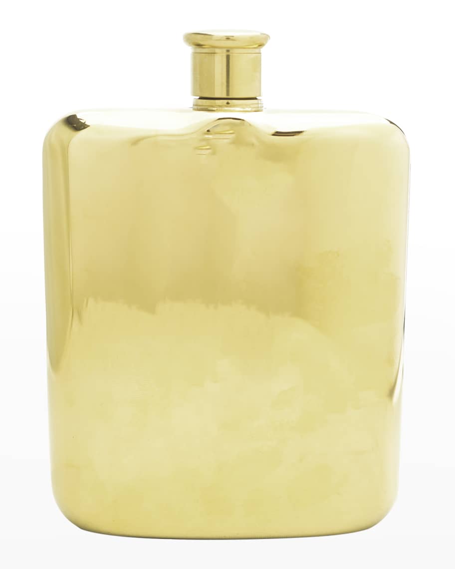 Brouk and Co 14-Karat Gold-Plated Flask | Horchow