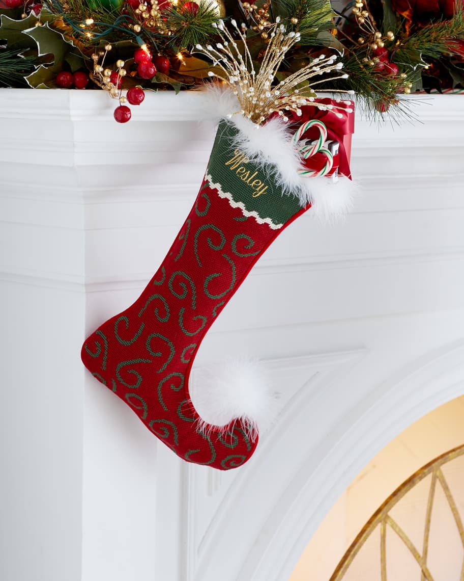 C & F Enterprises Jester Swirl Stocking | Horchow
