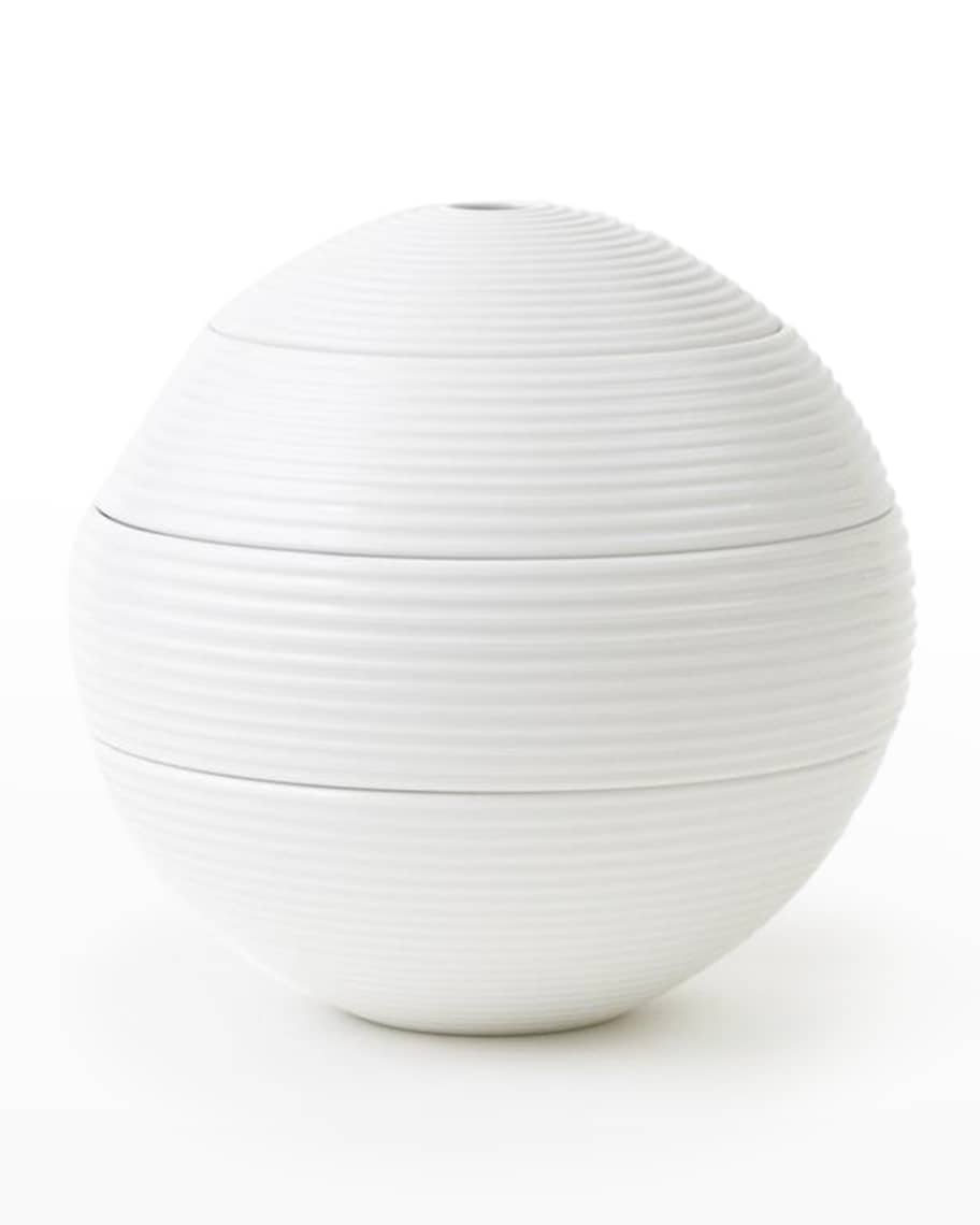 HULS GALLERY x RISO PORCELAIN Sectioned Sphere Bento | Horchow HULS GALLERY x RISO PORCELAIN Sectioned Sphere Bento | Horchow