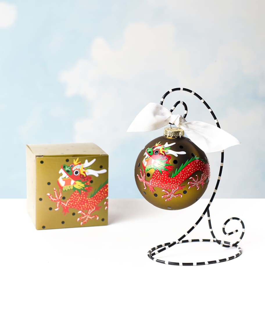 Coton Colors Chinese Dragon Ornament w/ Stand | Horchow