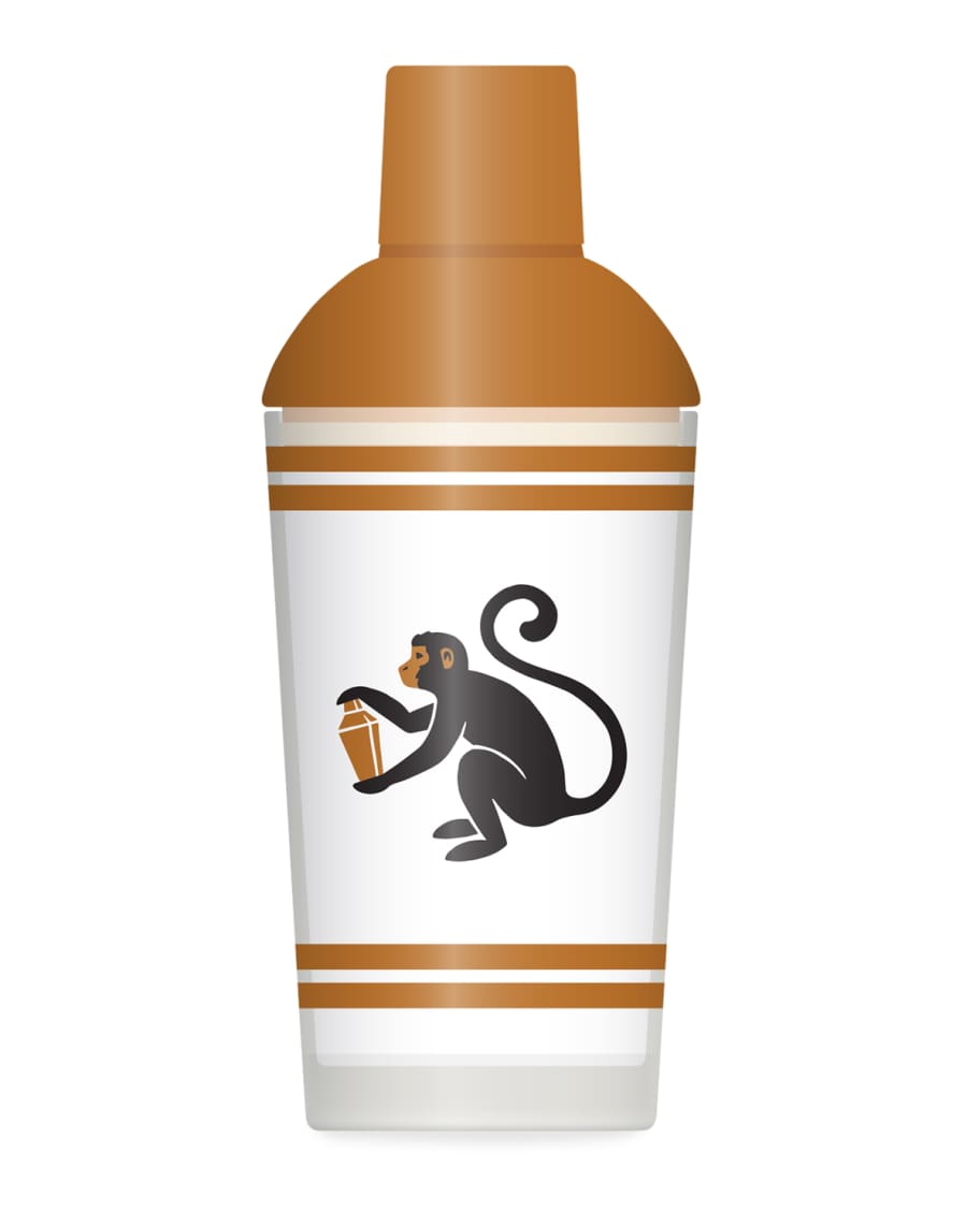 Brass Monkey Recipe Cocktail Shaker | Horchow