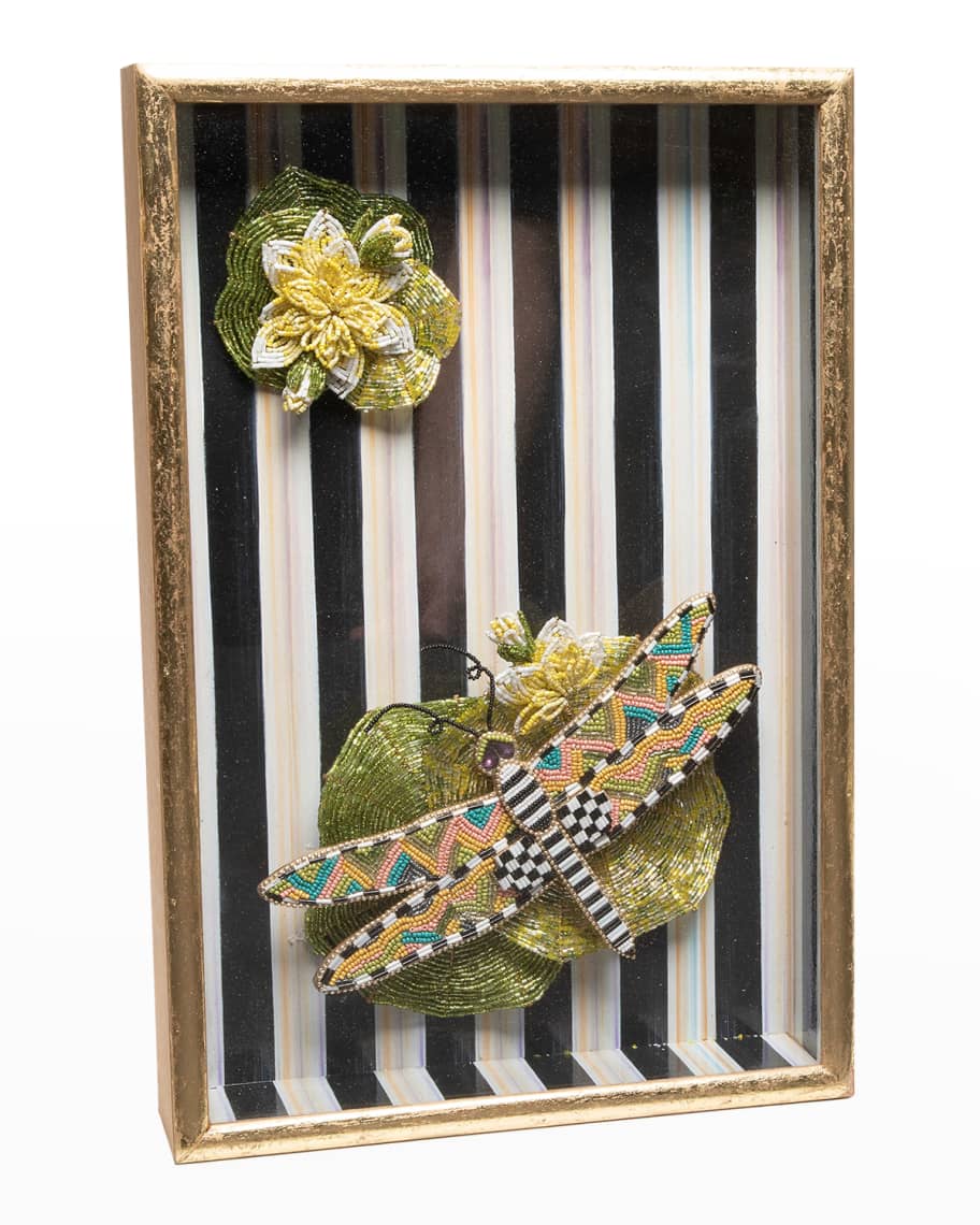 MacKenzie-Childs Beaded Dragonfly Shadow Box | Horchow