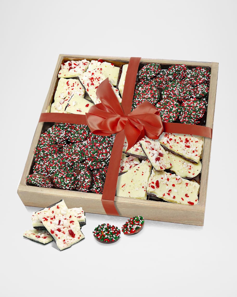 Chocolate Covered Company Holiday Belgian Chocolate Bark & Nonpareil ...