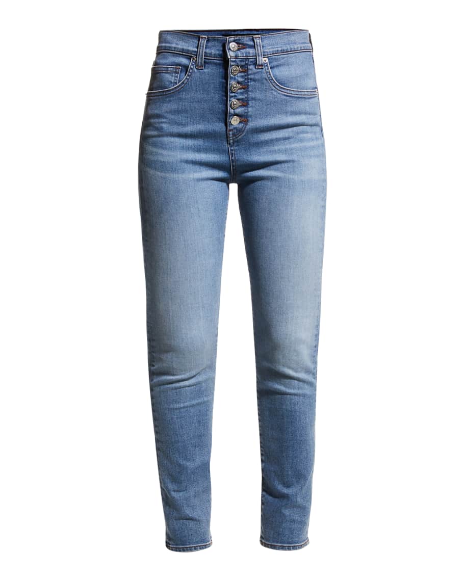 Veronica Beard Maera High-Rise Skinny Jeans
