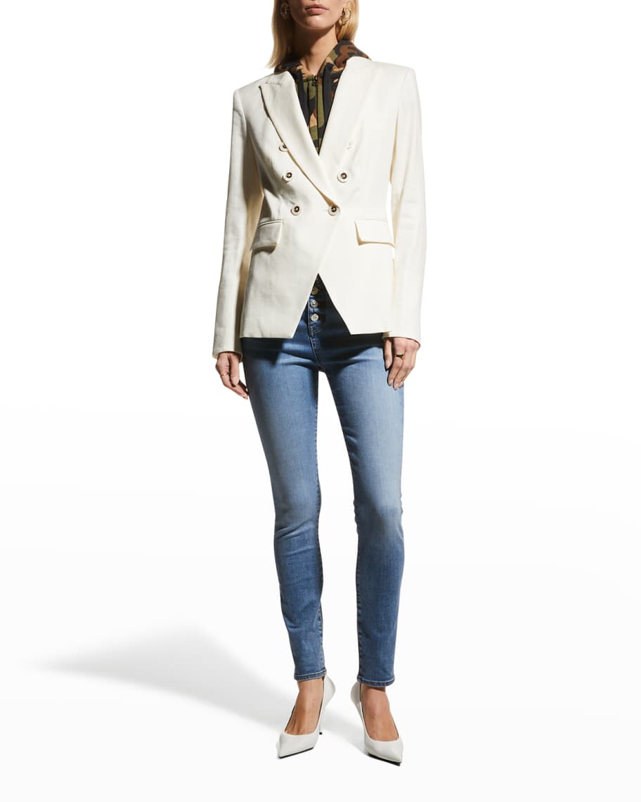 Veronica Beard Maera High-Rise Skinny Jeans