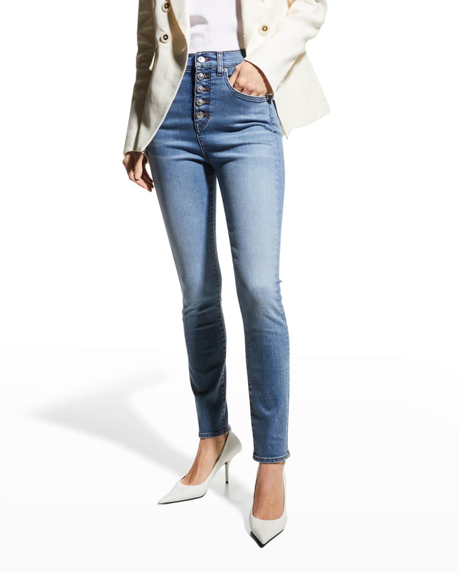 Veronica Beard Maera High-Rise Skinny Jeans