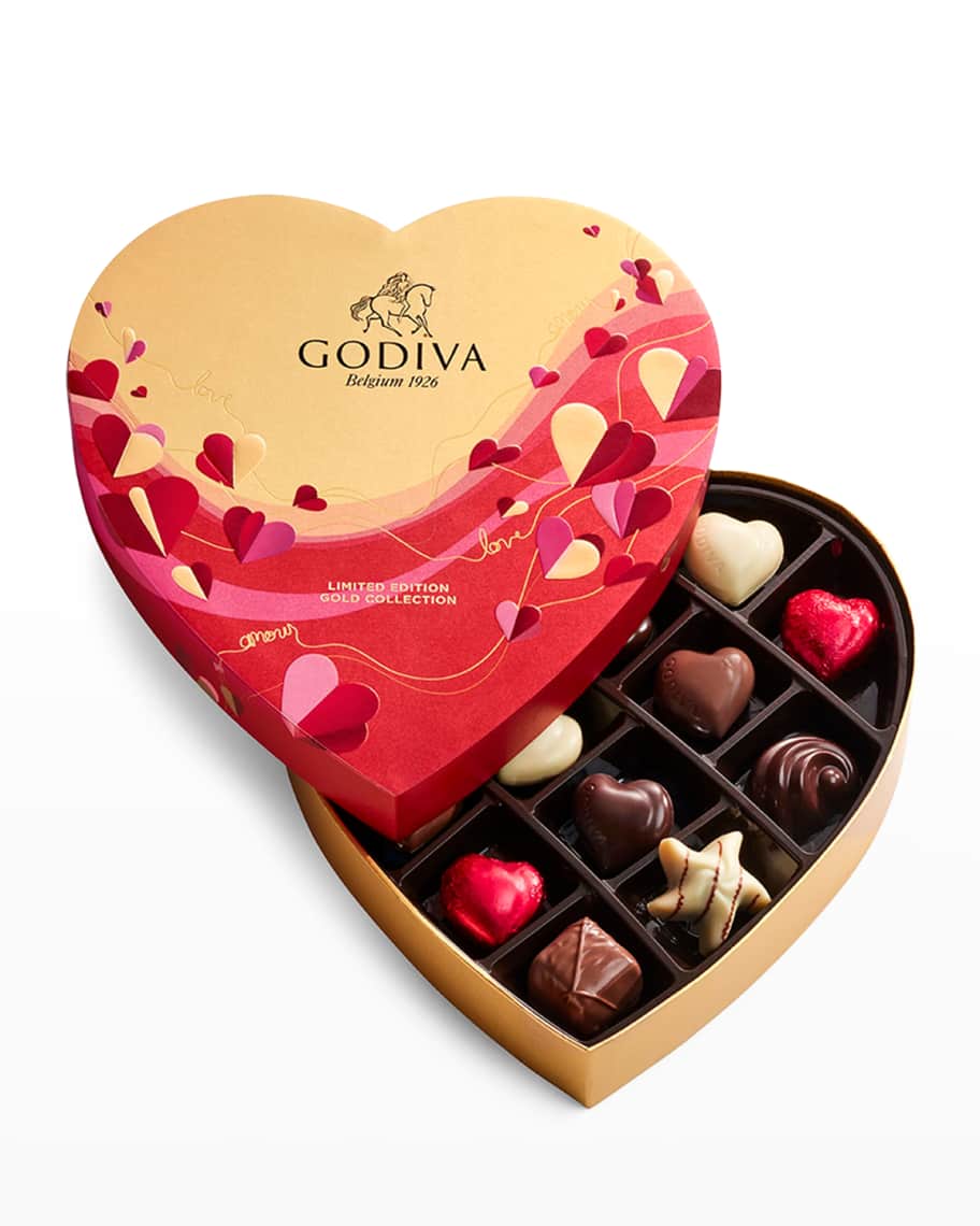 Godiva Chocolatier Valentine's Day 14-Piece Assorted Chocolate Heart ... Godiva Chocolatier Valentine's Day 14-Piece Assorted Chocolate Heart ...