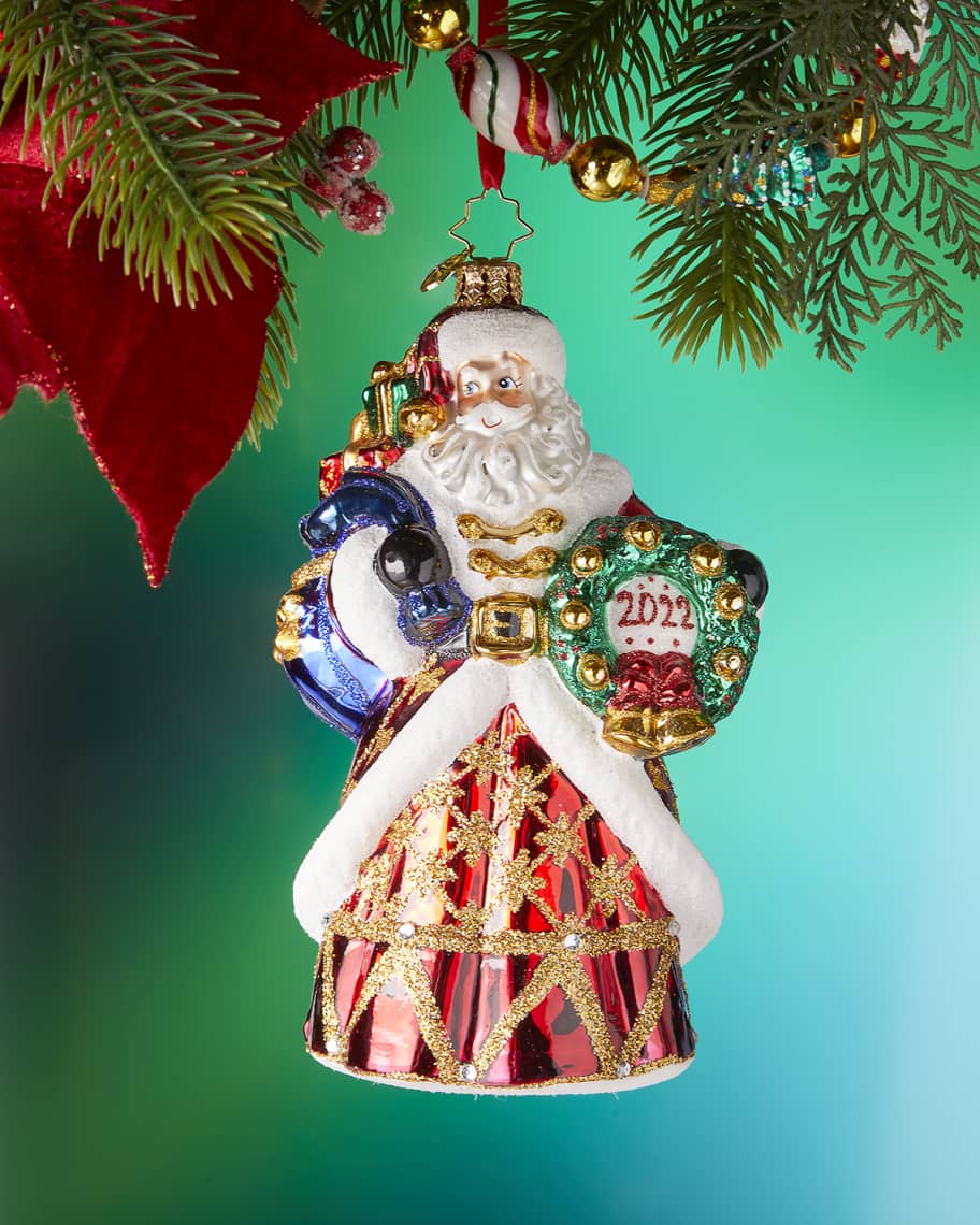 Christopher Radko 6.5" Gifts Galore Santa Christmas Ornament