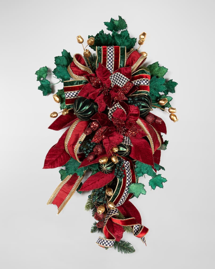 MacKenzie-Childs 31" Christmas Magic Swag | Horchow