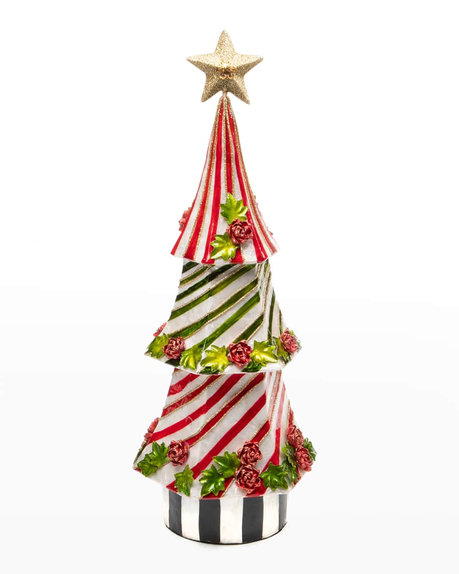 MacKenzie-Childs 18" Jolly Tiered Capiz Tree | Horchow