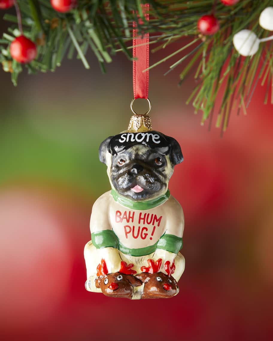 Joy To The World Collectibles Pug in Christmas Pajamas & Slippers ...