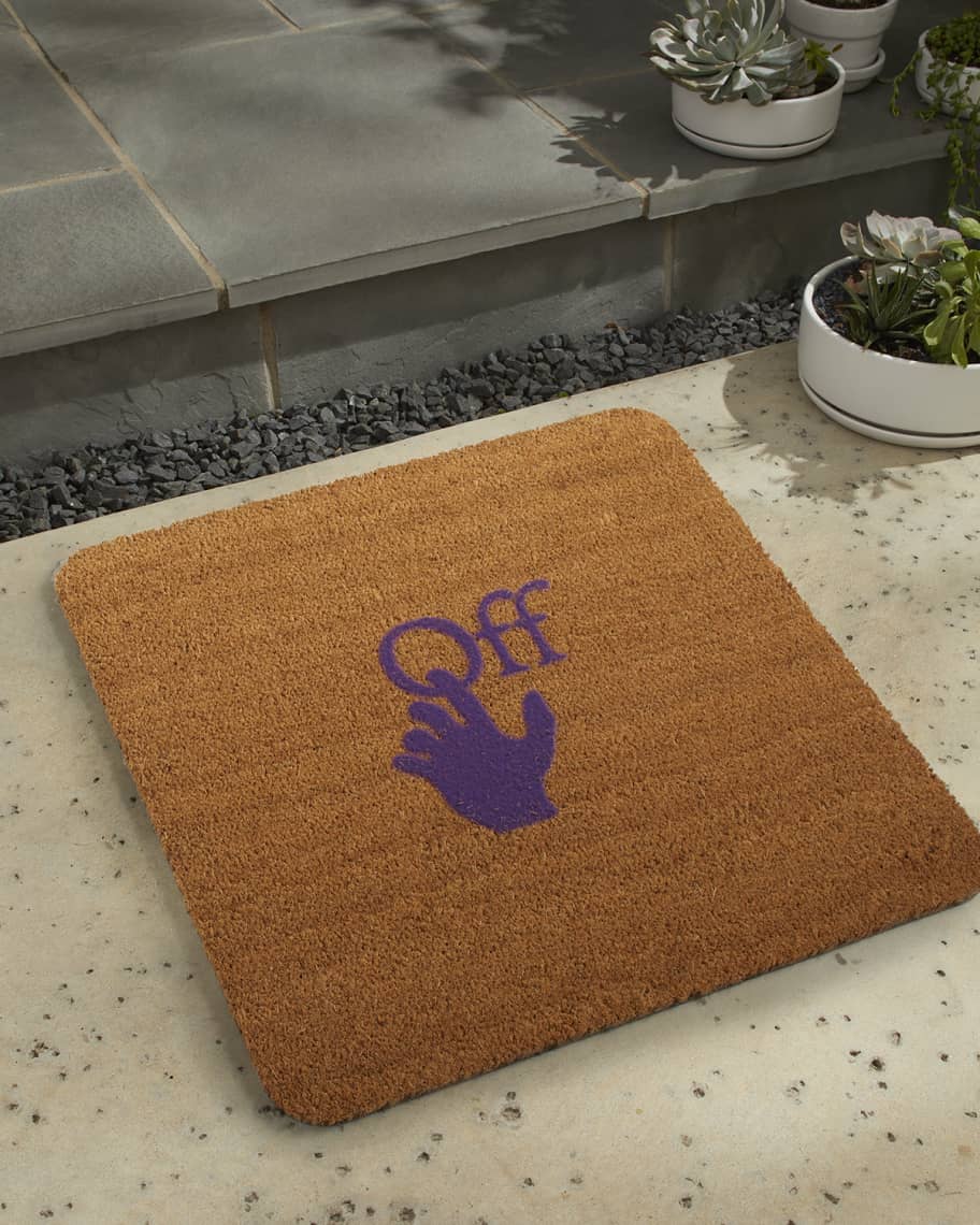 Off-White Hand Logo Doormat | Horchow