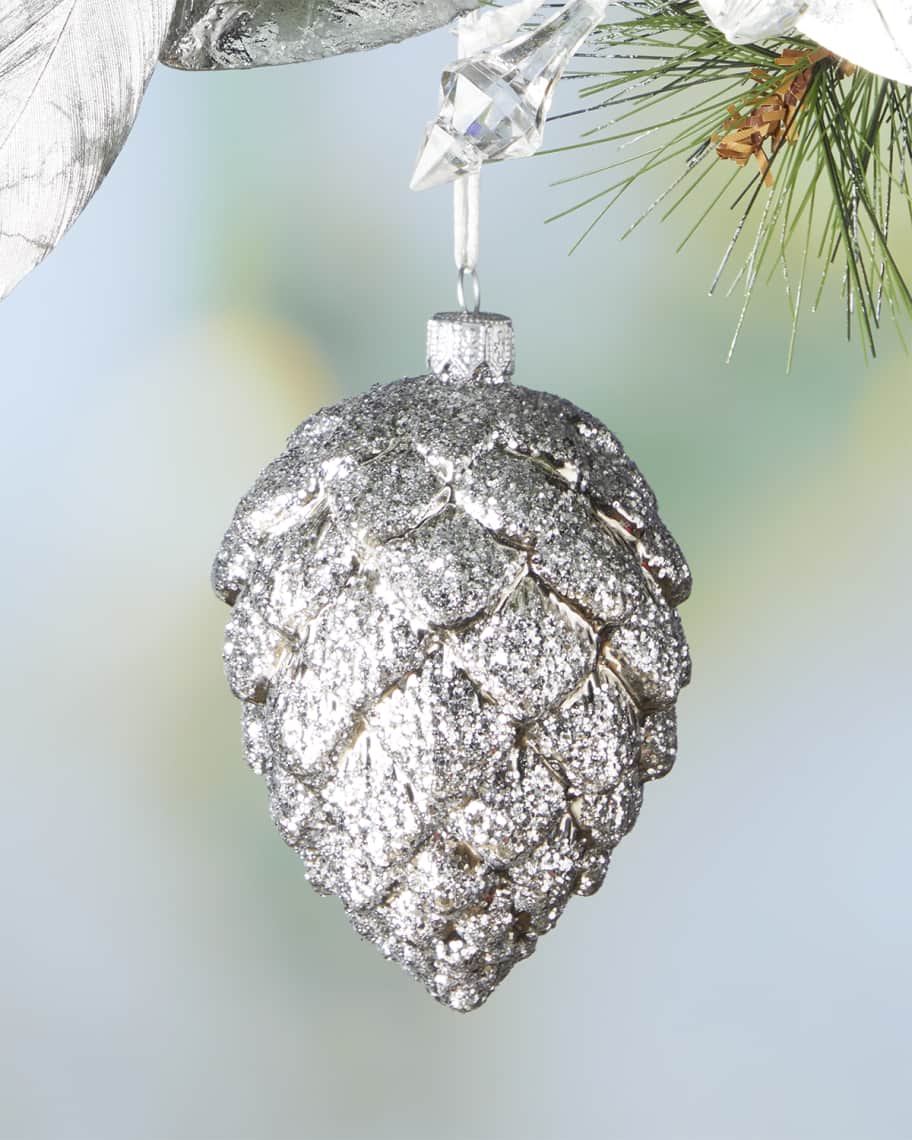 Neiman Marcus Silver Acorn Holiday Ornament | Horchow
