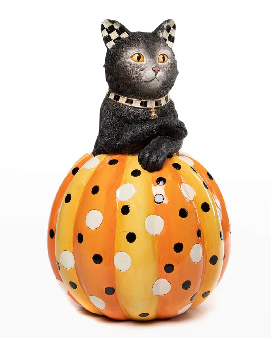 MacKenzie-Childs Alley Cat Pumpkin | Horchow