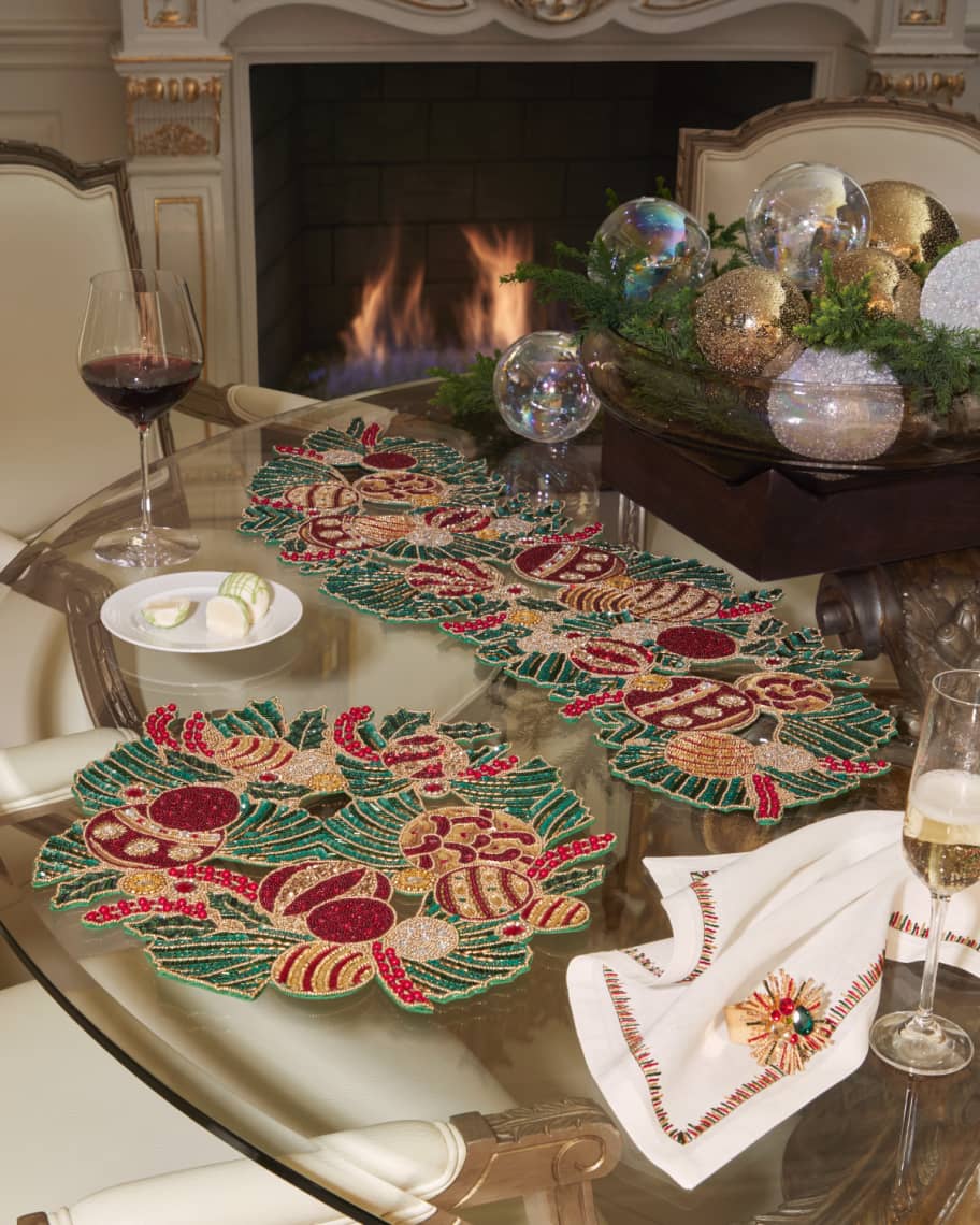 Kim Seybert Mistletoe Beaded Table Runner | Horchow