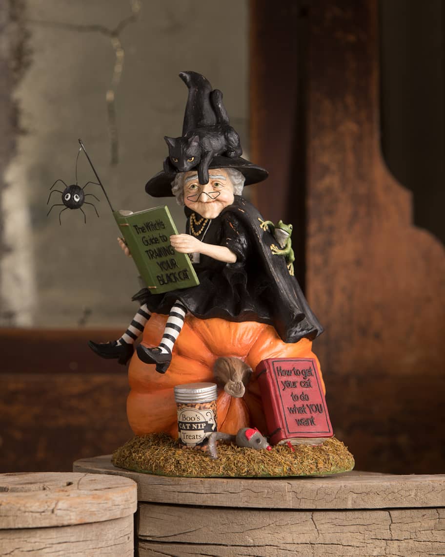 Bethany Lowe How To Train Your Black Cat Halloween Decoration | Horchow