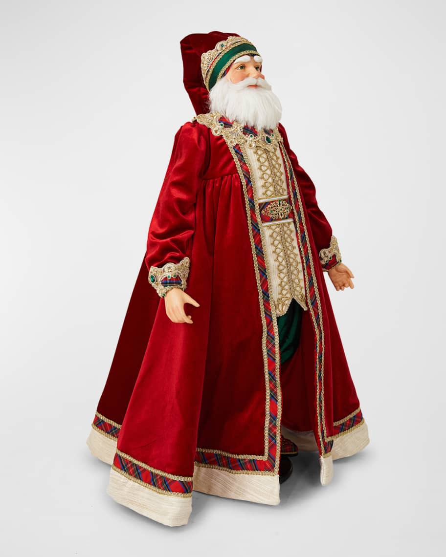 Katherine's Collection Chinoiserie Gold Santa Doll | Horchow