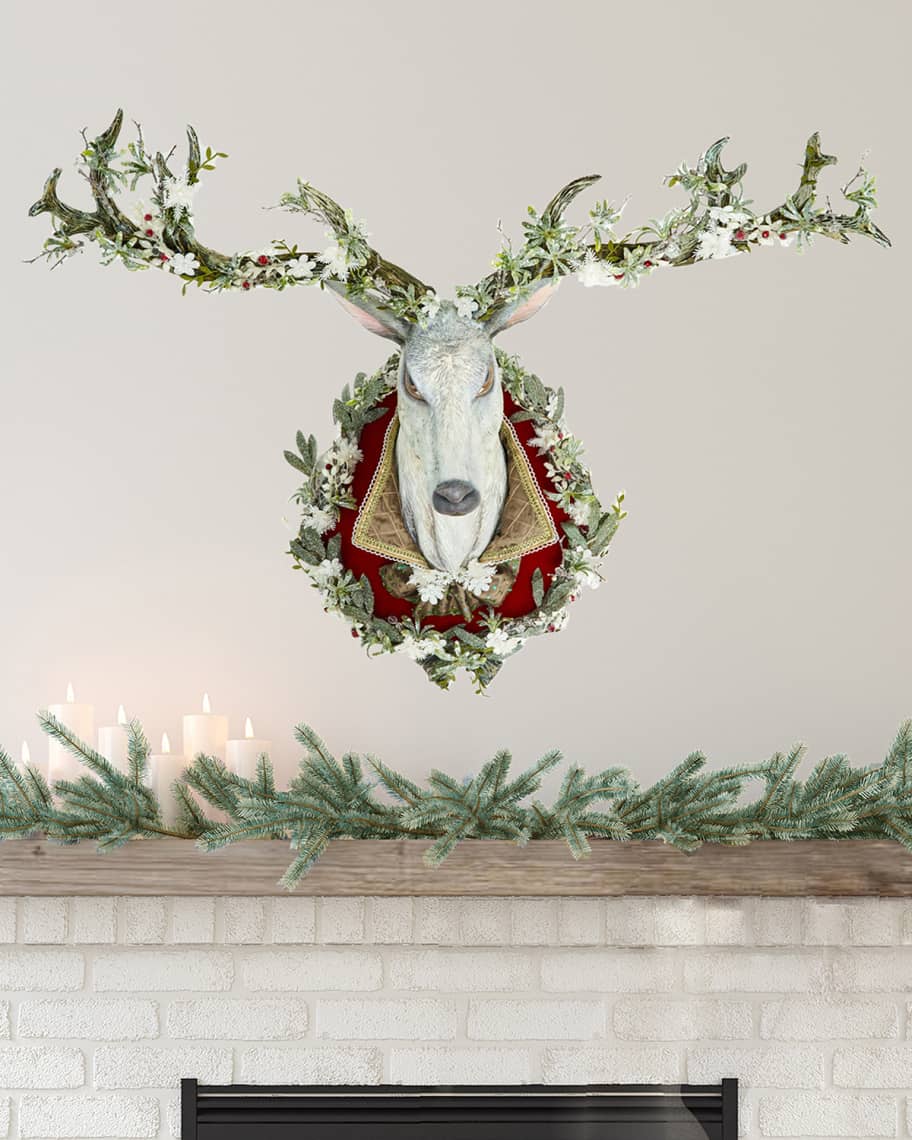 Katherine's Collection Mistletoe Magic Deer Wall Plaque Handmade ...