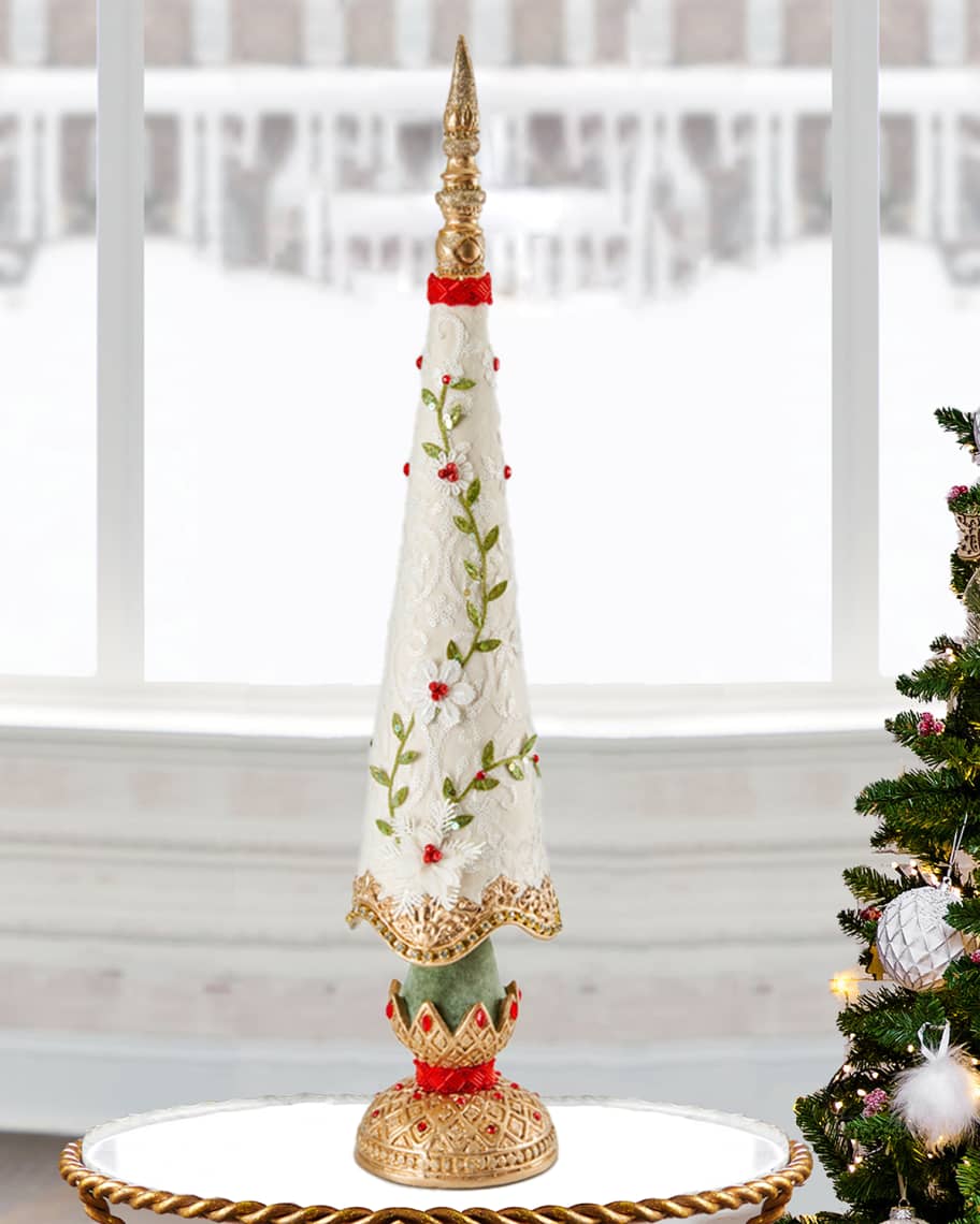 Katherine's Collection Mistletoe Magic Tabletop Tree Handmade Christmas ...