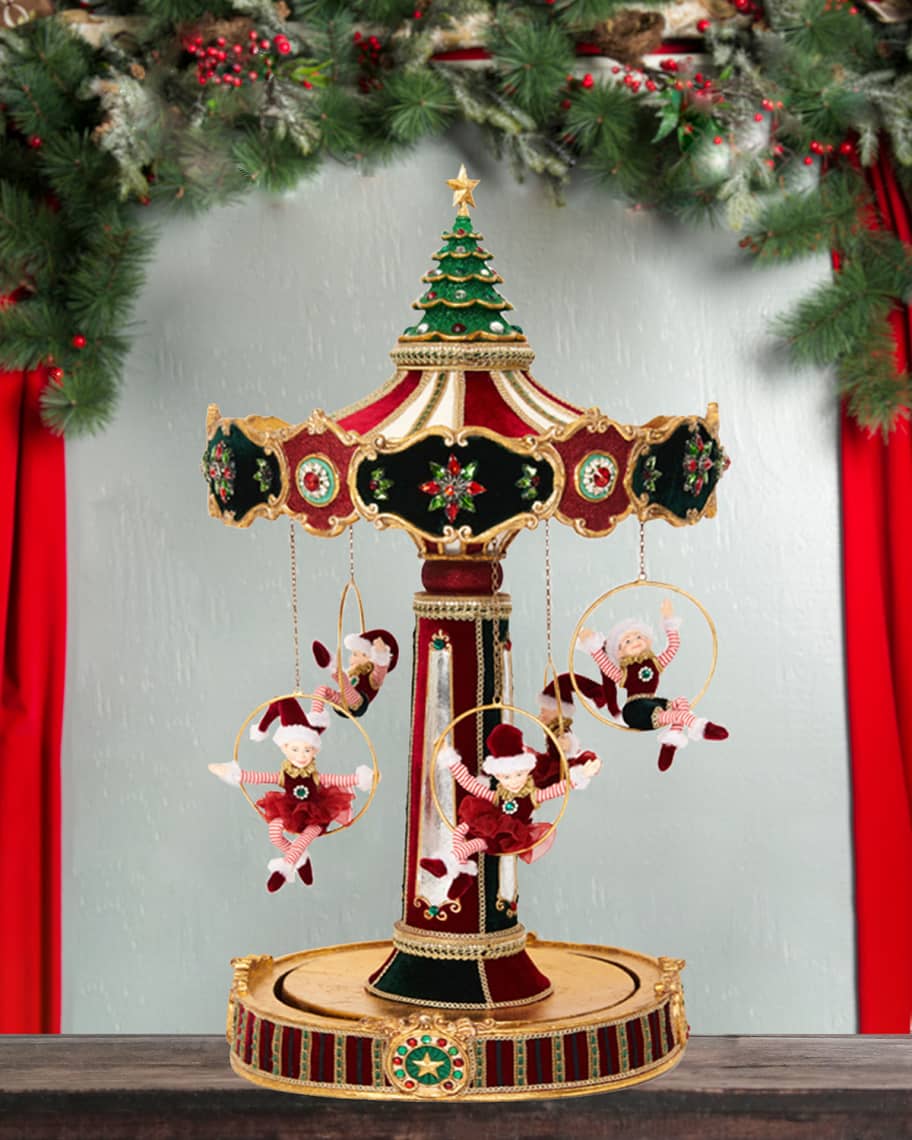 Katherine's Collection Twelve Days Five Golden Rings Carousel Handmade ...